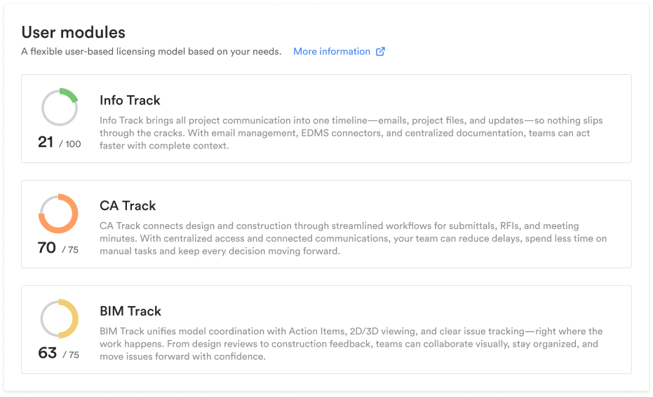 Edit User Modules - Newforma Konekt Help